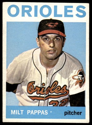 1964 Topps #45 Milt Pappas BASEBALL Baltimore Orioles | eBay