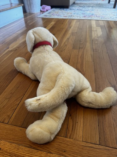 Douglas Cuddle Toy 22 Inch Yellow Lab Plush Stuffed Dog Red Collar No ...
