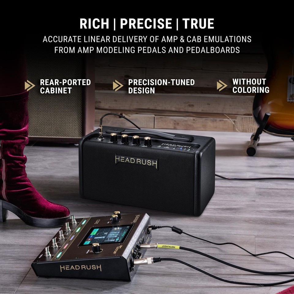 HeadRush FRFR-GO - 30W Electric and Bass Guitar Amplifier with Dual 3 ...
