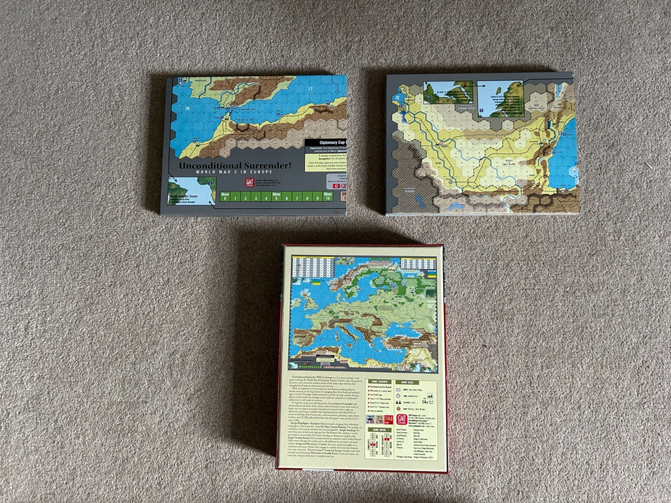 Unconditional Surrender! by GMT Games + Premium Map Board - FANTASTIC ...