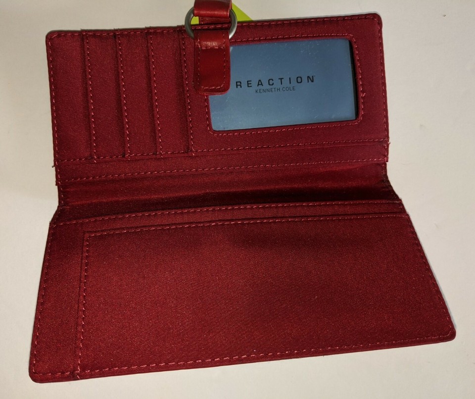 Kenneth Cole Checkbook Wallet,Red | eBay