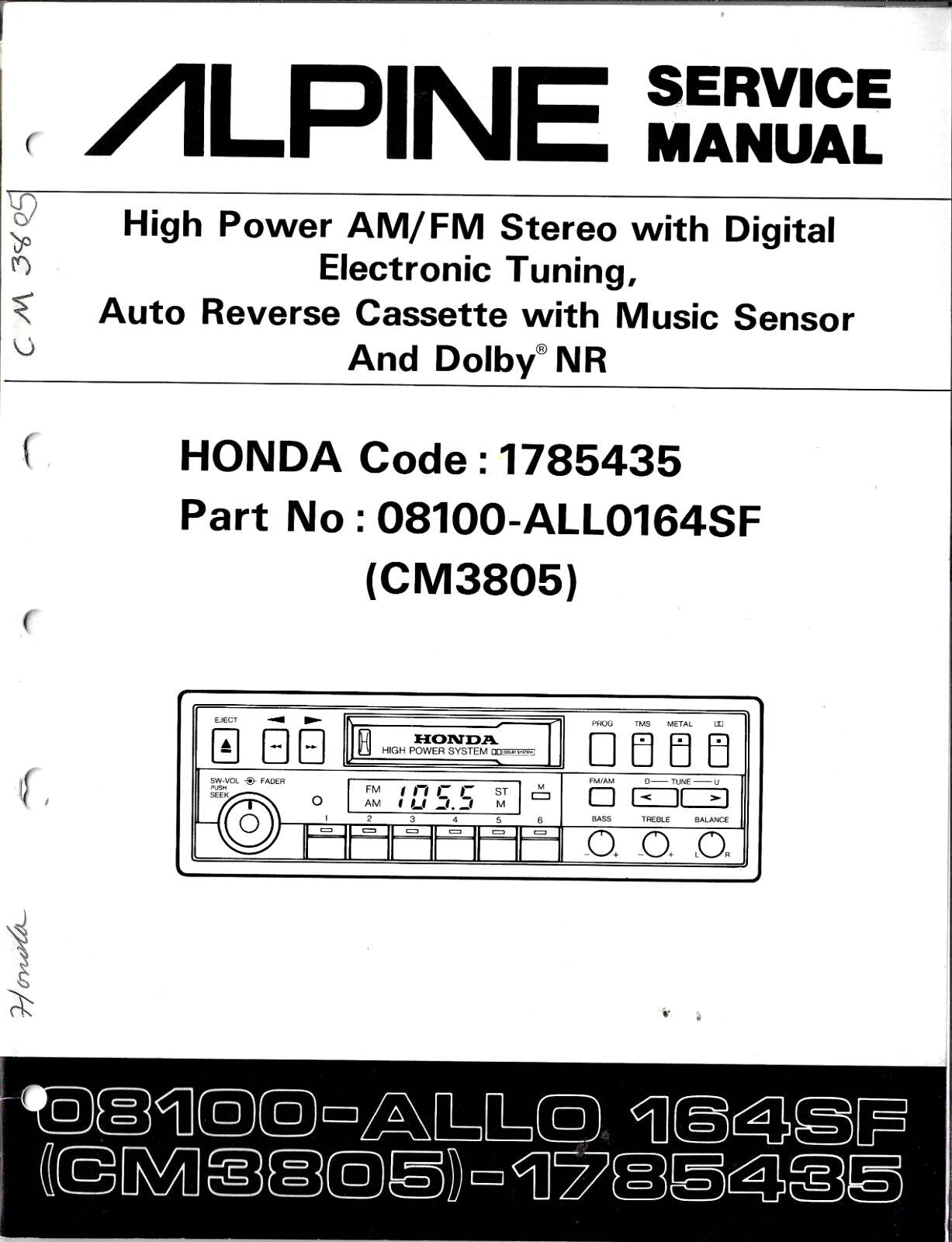 AM/FM STEREO | Digital Service Manual | Japan | Unit Type"