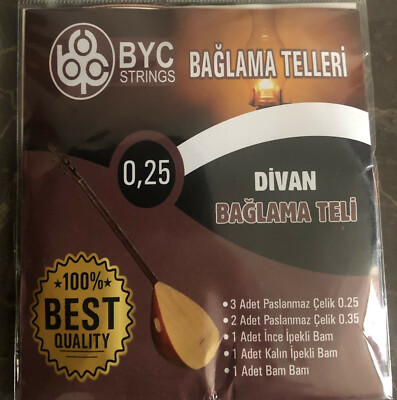 Saz Baglama Divan teli 0.25lik + Bam Bam teli | eBay.de