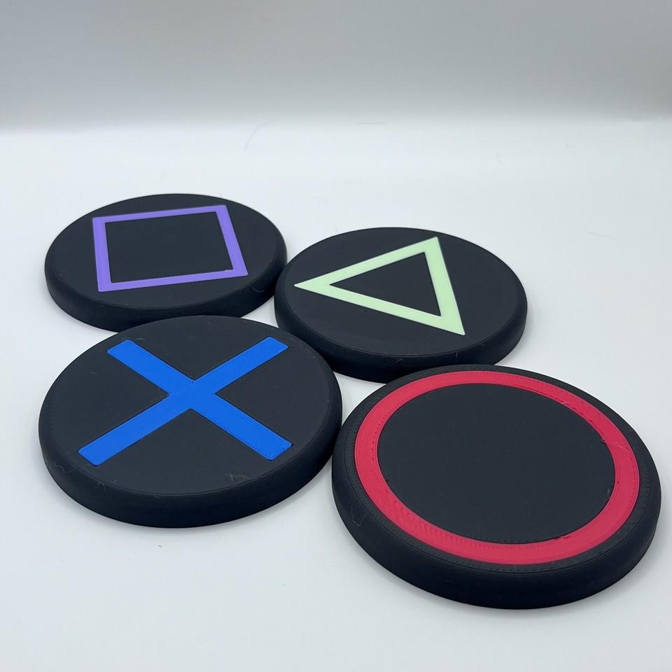 Gaming Coasters | PlayStation | 3d Printed | eBay UK