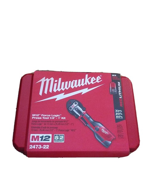Milwaukee 2473-22 M12 Force Logic Press Tool Kit for sale online | eBay