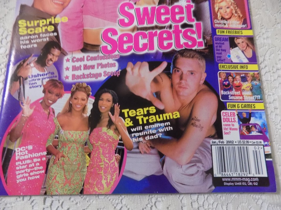 M Magazine Jan/Feb 2002, Britney Spears, Eminem, Sweet Secrets, NEW | eBay