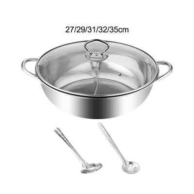 Hot Pot Cooking Pot Twin Hot Pot Cookware Dual Sided Soup Stockpot ...