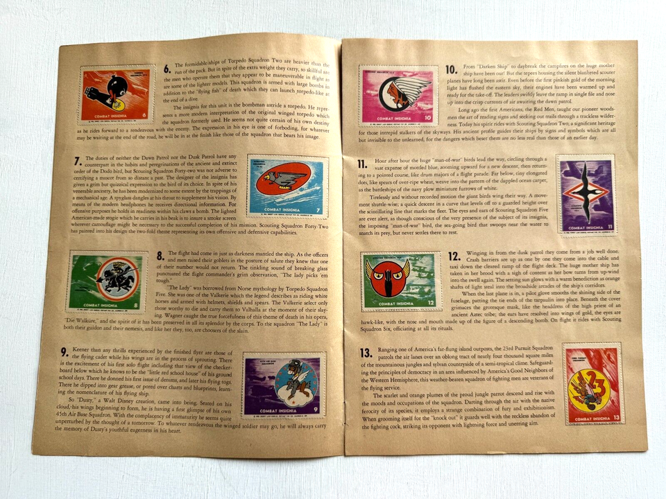 1942 Combat Insignia Stamps of the Army and Navy- Has all 50 Stamps! | eBay