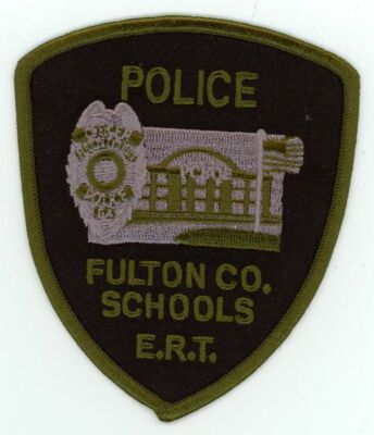GEORGIA GA FULTON COUNTY SCHOOLS POLICE ERT SUBDUED NICE PATCH SHERIFF ...