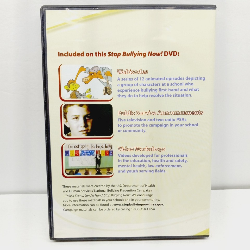 Stop Bullying Now (DVD) Video Tool Kit U.S Department Of Health | eBay