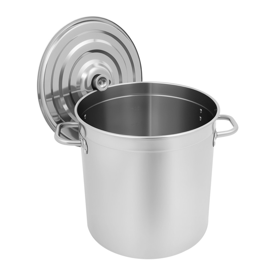 55L Stainless Steel Seafood Boil Pot With Basket Heavy Duty Cooking Pot ...