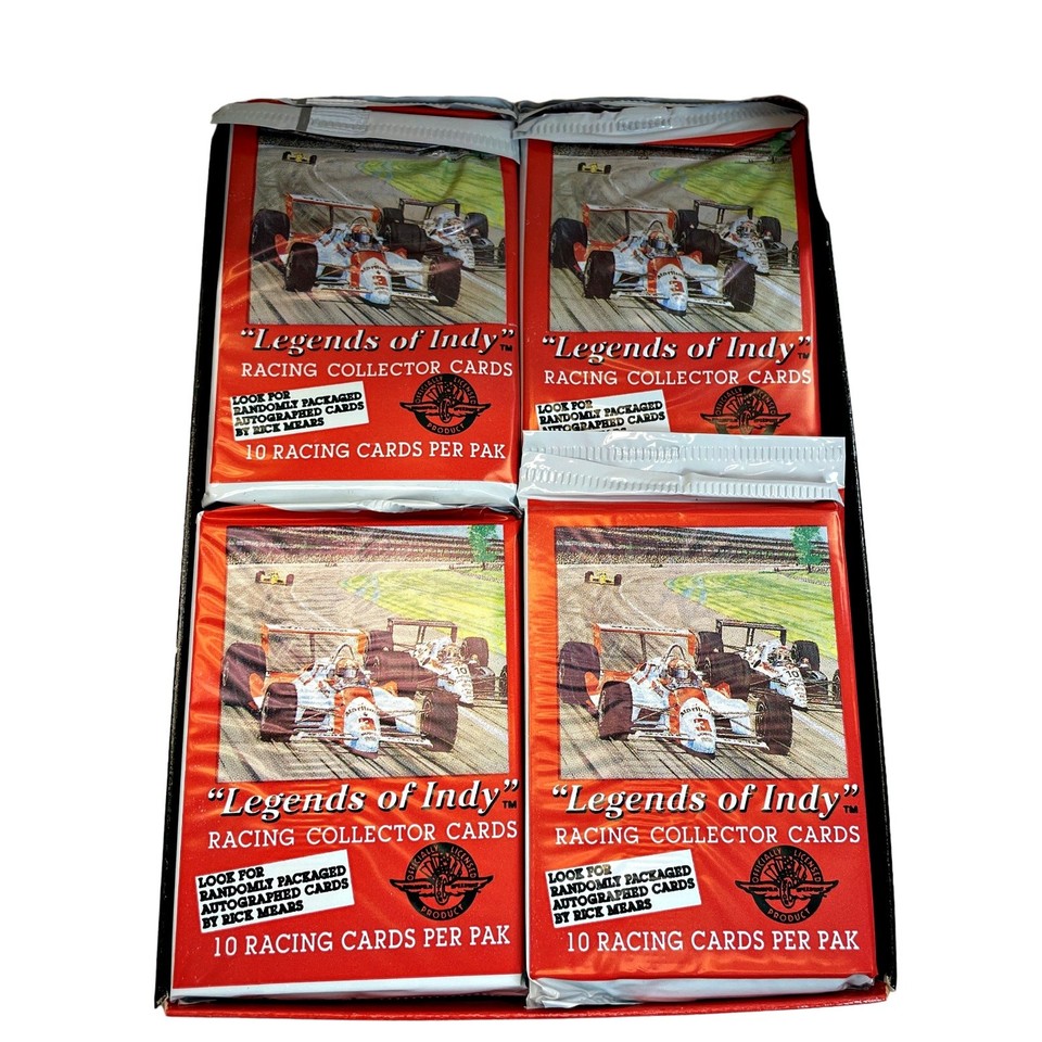 1992 Legends Of Indy Racing Cards Factory Case 12 Boxes of 36 Sealed ...