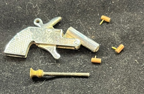 Miniature LITTLE ATOM 2mm Pinfire PISTOL Cap Gun WORLD'S SMALLEST Japan ...