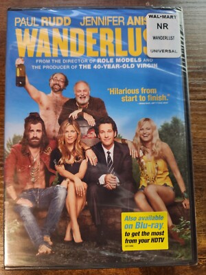 WANDERLUST DVD with BONUS FEATURES PAUL RUDD JENNIFER ANISTON BRAND NEW ...