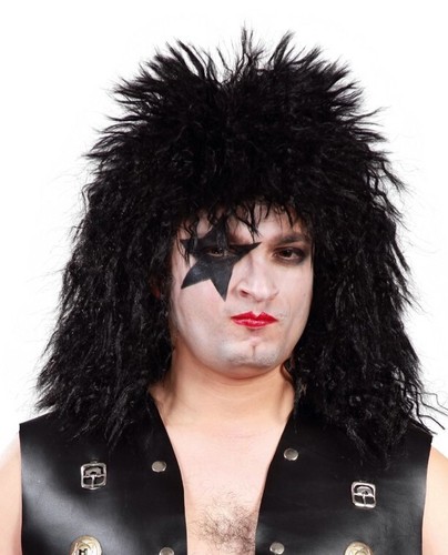 PUNK Rocker WIG Rock Star Hair Metal Sid Vicious 70s 80s Costume Mullet ...