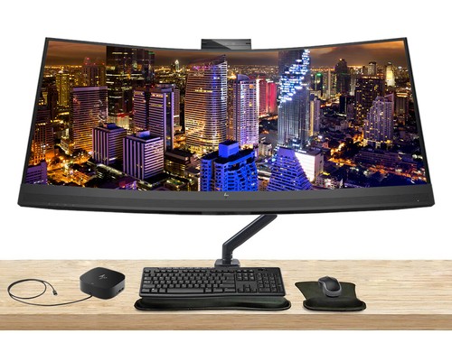 HP Z Display Z34c G3 34 inch Curved 2K WQHD 3440 x 1440 LCD Monitor ...