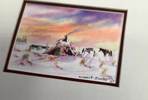 Original Water Color Art by Navajo Artist Gilbert Jumbo 8x10 Inches ...