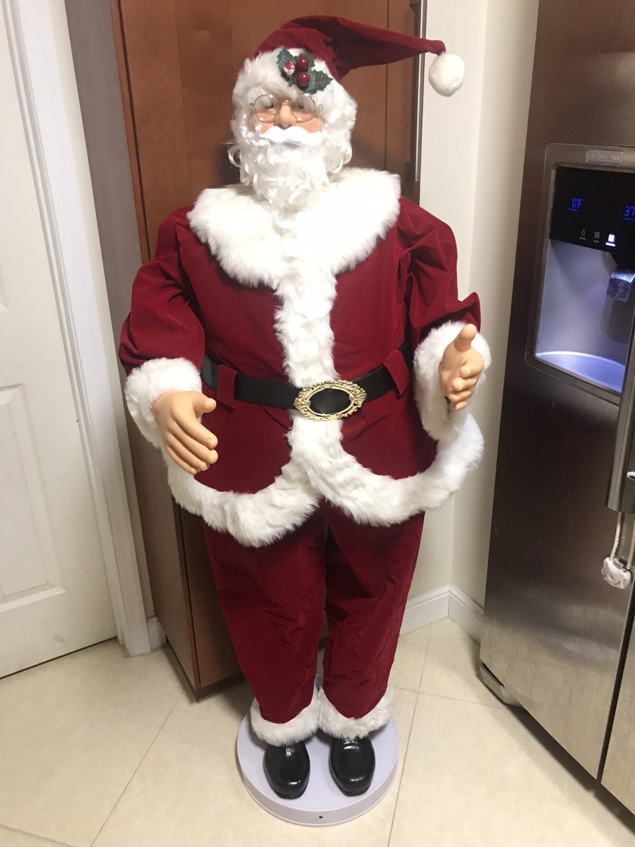 Life Size Dancing Santa Gemmy 2003 Christmas Animated Life Size 5 Foot