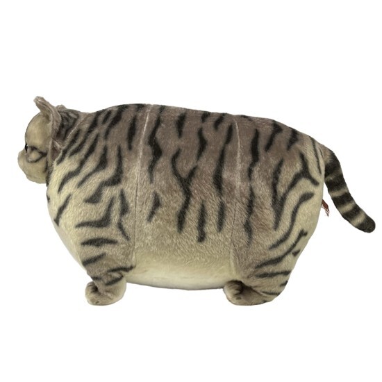 Fatty Zoo Silver Tabby Cat Stuffed Doll Plush 14" (35cm) | eBay
