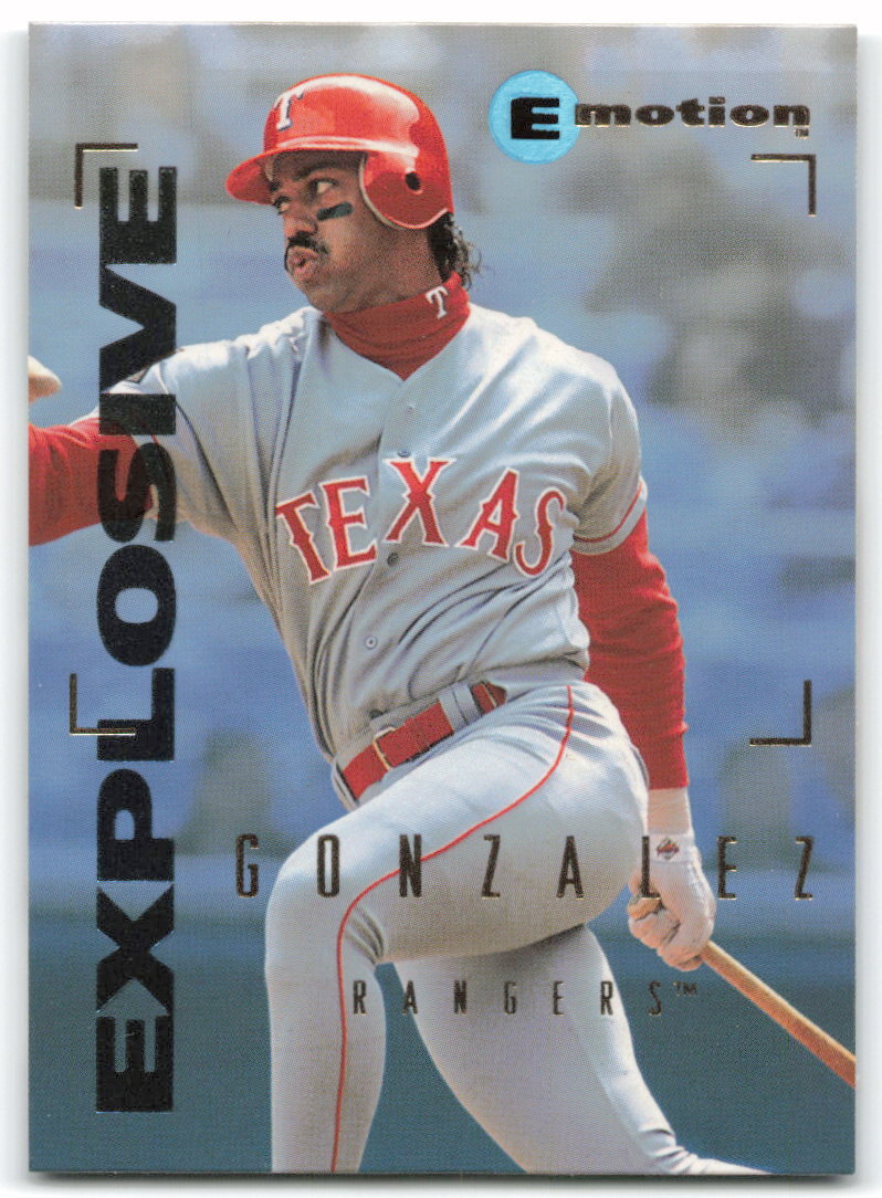 1995 SkyBox E-Motion #85 Juan Gonzalez Texas Rangers 3AB | eBay