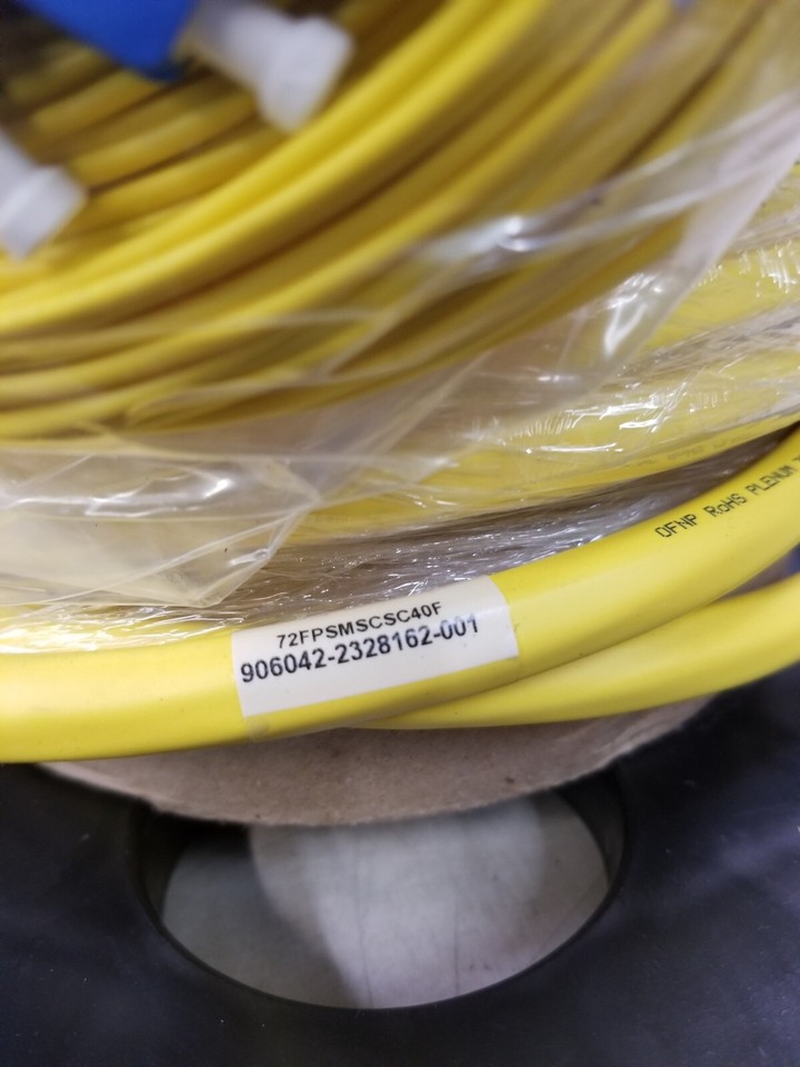 72 STRAND PLENUM SINGLEMODE PRE-TERMINATED FIBER OPTIC MICRO CORNING ...