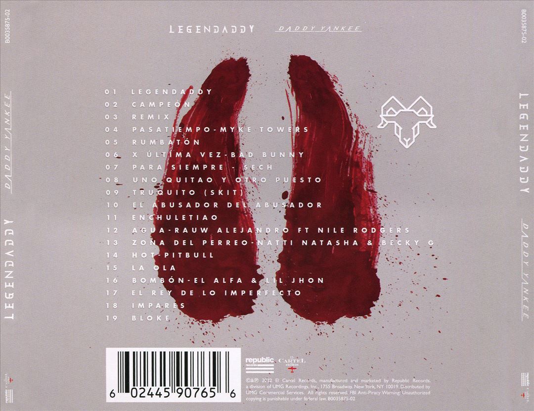 DADDY YANKEE:LEGENDADDY-DADDY YANKEE NEW CD 602445907656| eBay