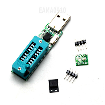 24CXX 24LCXX Programmer EEPROM Reader Writer+24C02 + SOP to DIP Block ...