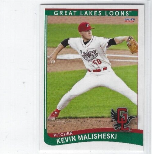 2021 Great Lakes Loons (Class A-Los Angeles Dodgers) Kevin Malisheski ...