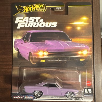 2025 Hot Wheels Premium Fast & Furious 1966 Chevy Impala Purple Diecast ...