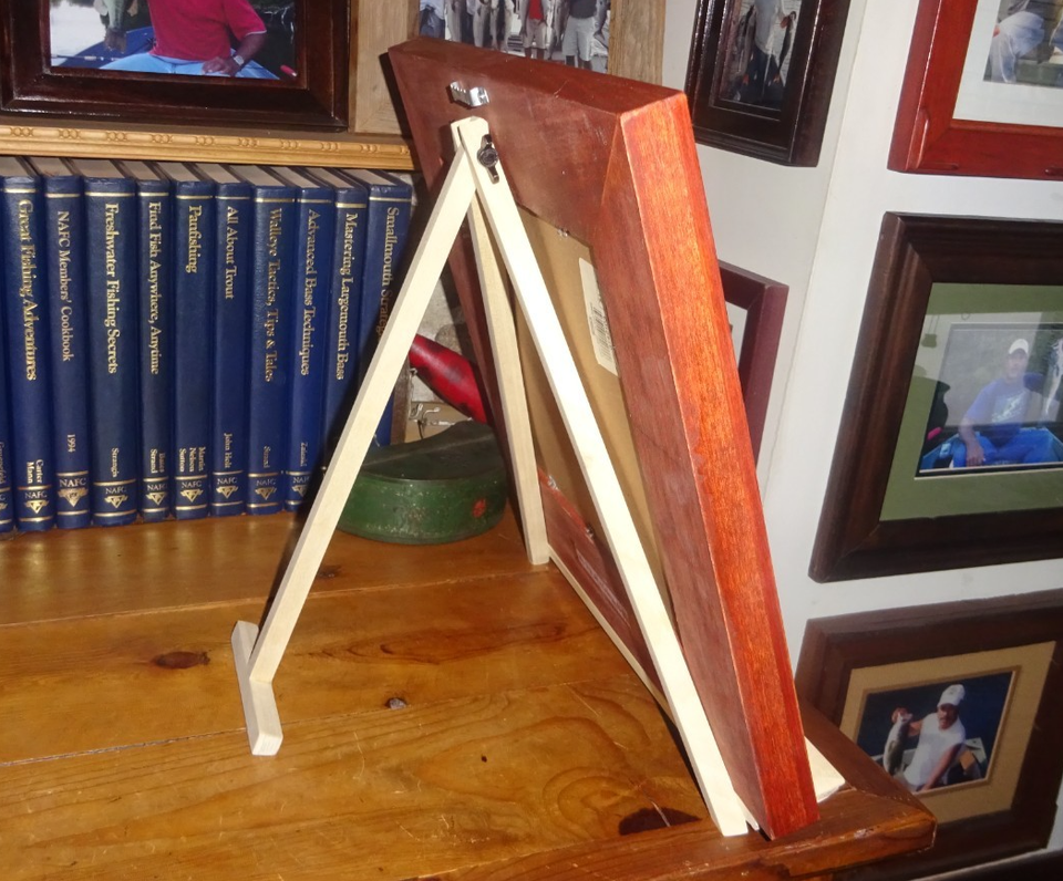 C.C.W. Custom Made Picture Frame for 8X10 Photo w/Wooden Easel, !3"H x ...