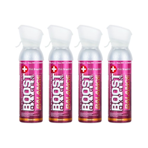 Boost Oxygen Natural 5 Liter Pure Oxygen Canister, Pink Grapefruit, 4 Pack | eBay