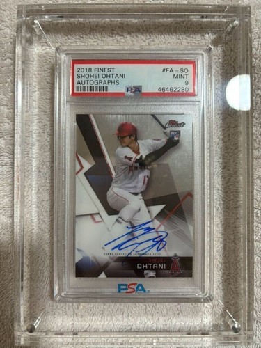 Shohei Ohtani autographed rookie card 2018 Topps Finest RC autograph ...