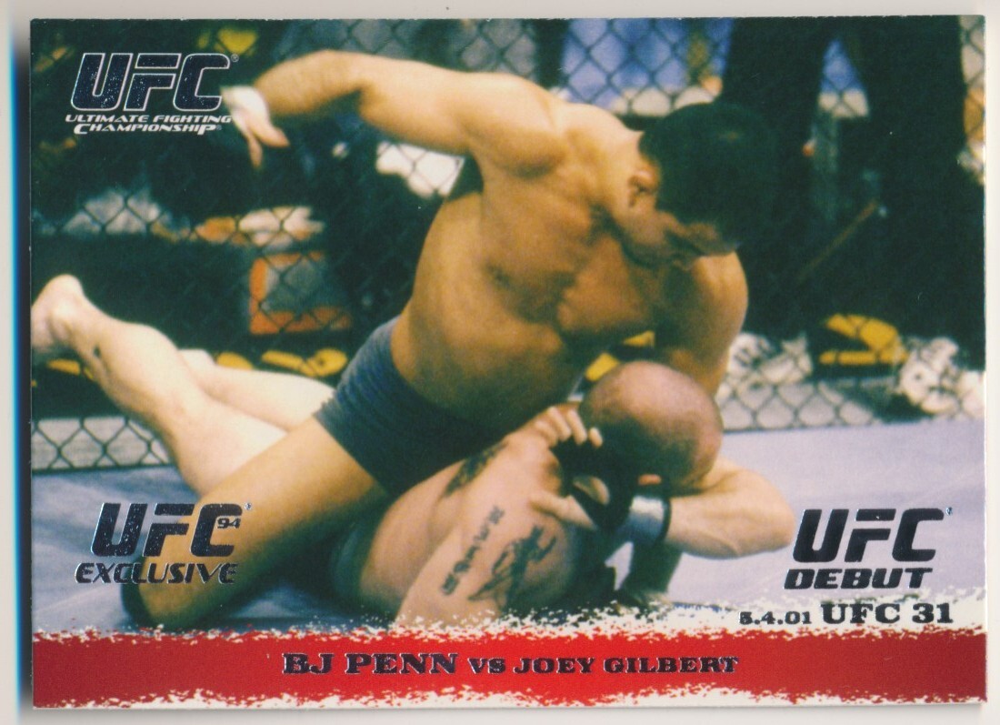 BJ PENN #10 2009 Topps UFC Round 1 UFC 94 EXCLUSIVE RC ROOKIE | eBay