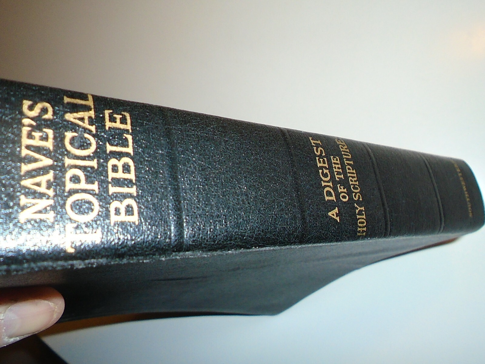 Naves Topical Bible A Digest of the Holy Scriptures Thumb Indexed 1962 ...