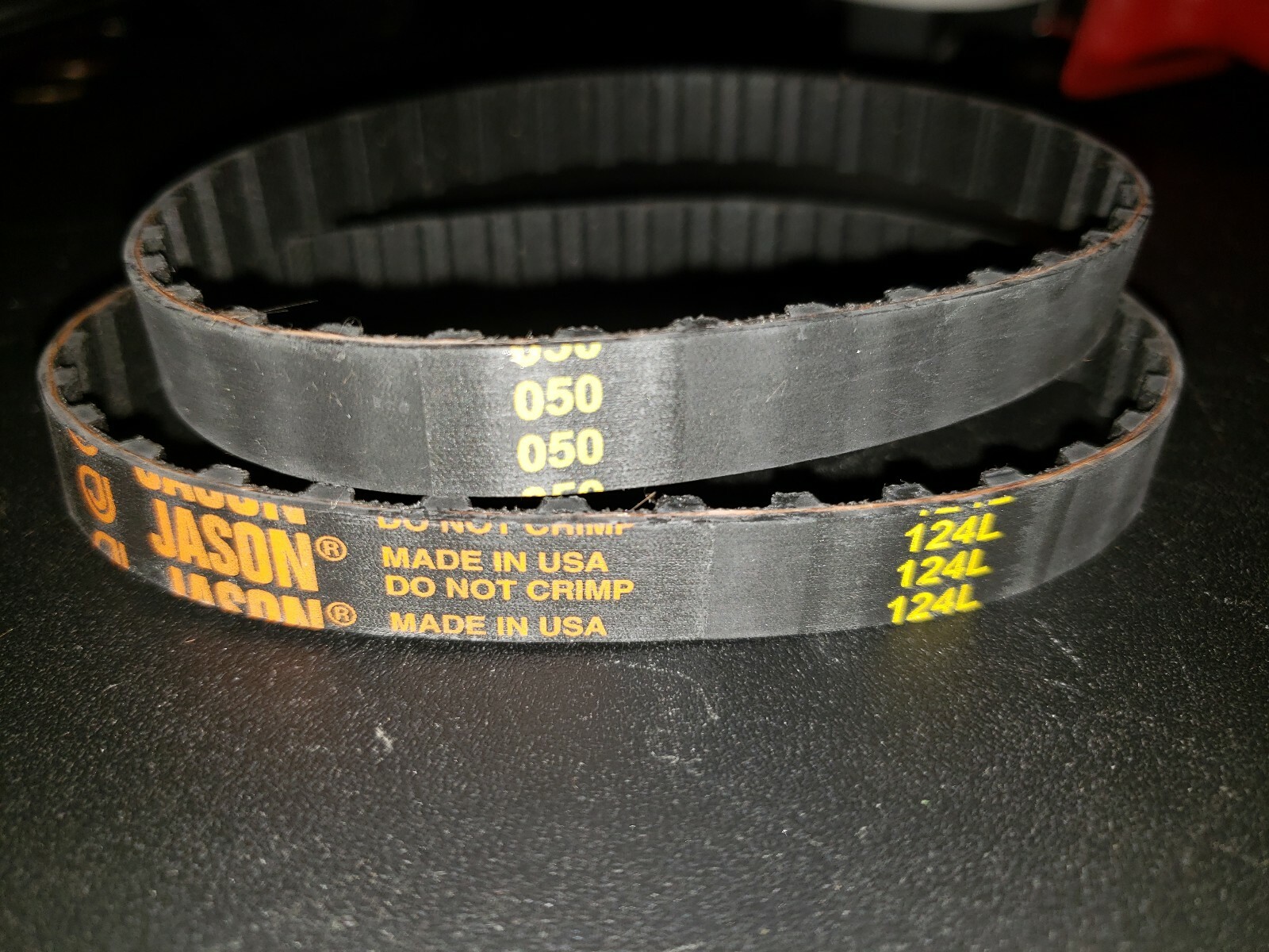 "JAS" JASON INDUSTRIAL L PITCH TIMING BELT 124L 050 (2 PC LOT) FREE ...