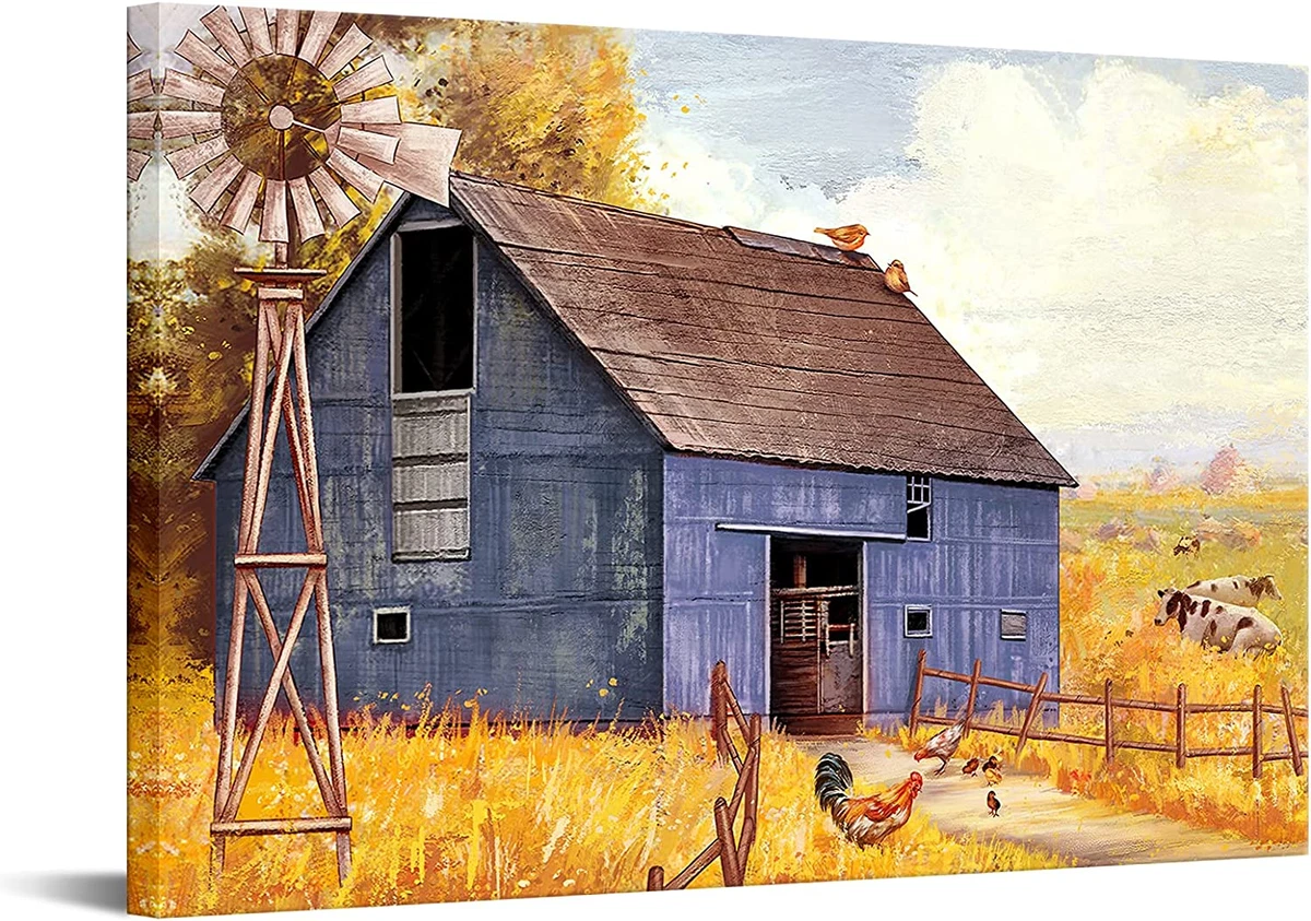 Rustic Barns Paintings