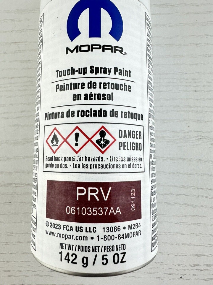 Mopar 5oz Spray Paint (PRV) Velvet Red Pearl P/C / Passion Red P/C ...