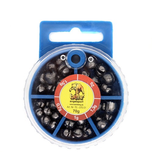 Bleischrot Sortiment grob fein Schrotblei Blei Gewichte Behr Klemmblei ...