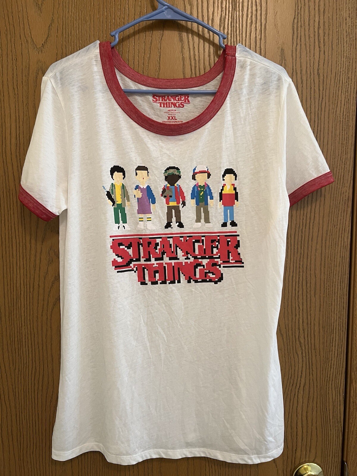 Stranger Things Netflix Women’s Short Sleeve Ringer T… - Gem