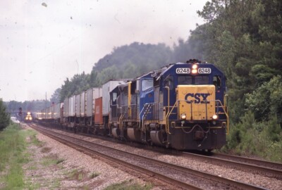 CSX 6248 Railroad Train Locomotive Original 1999 Photo Slide | eBay