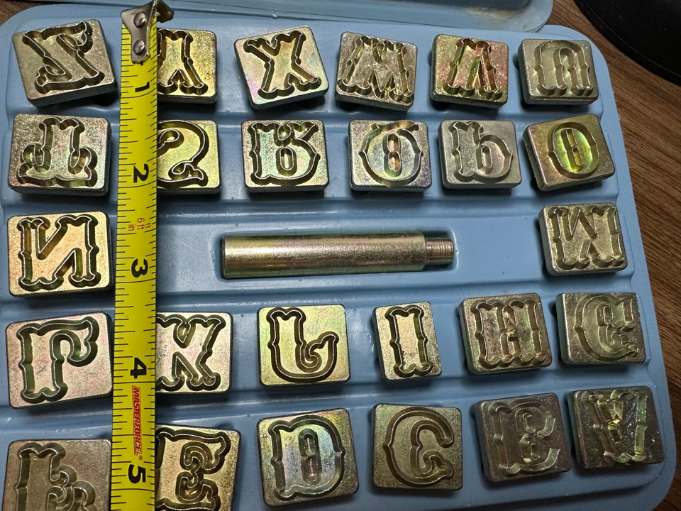 Vintage Craftool Co Alphabet Stamp Lot Leather Set Art tools Stamps 130 ...