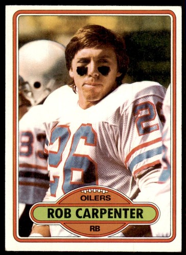 1980 Topps Rob Carpenter Football Card Houston Oilers #378 | eBay