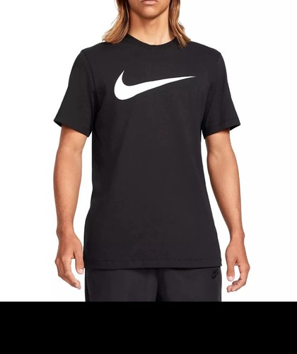 NEW Nike Men Sportswear Swoosh T-Shirt in Black/White, Size SMALL ...
