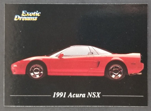 1991 Acura NSX 1992 Exotic Cars Card #6 (NM) | eBay