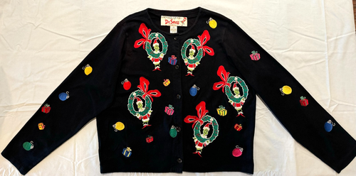 RARE - NWOT - Michael Simon for Dr. Seuss "Grinch" Cardigan Embroidered ...