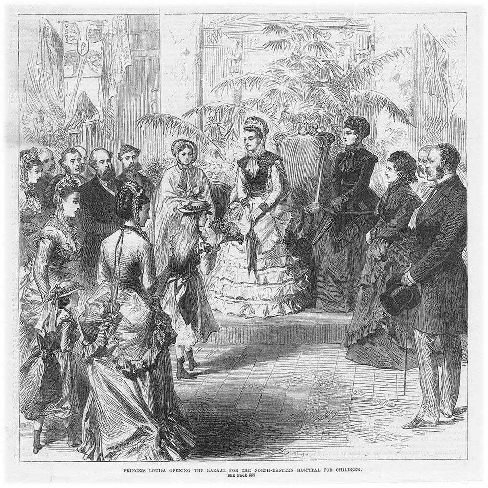 LONDON Princess Louisa at North Eastern Children Hospital Bazaar old ...