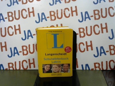 Langenscheidt Schulwörterbuch Latein: Lateinisch-Deutsch/Deutsch ...