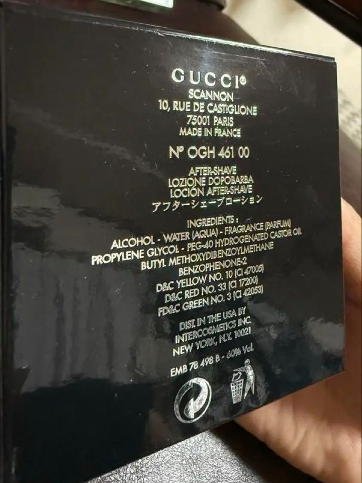GUCCI ENVY FOR MEN After Shave Lotion 50ml 1.7 fl oz New Unused Japan ...