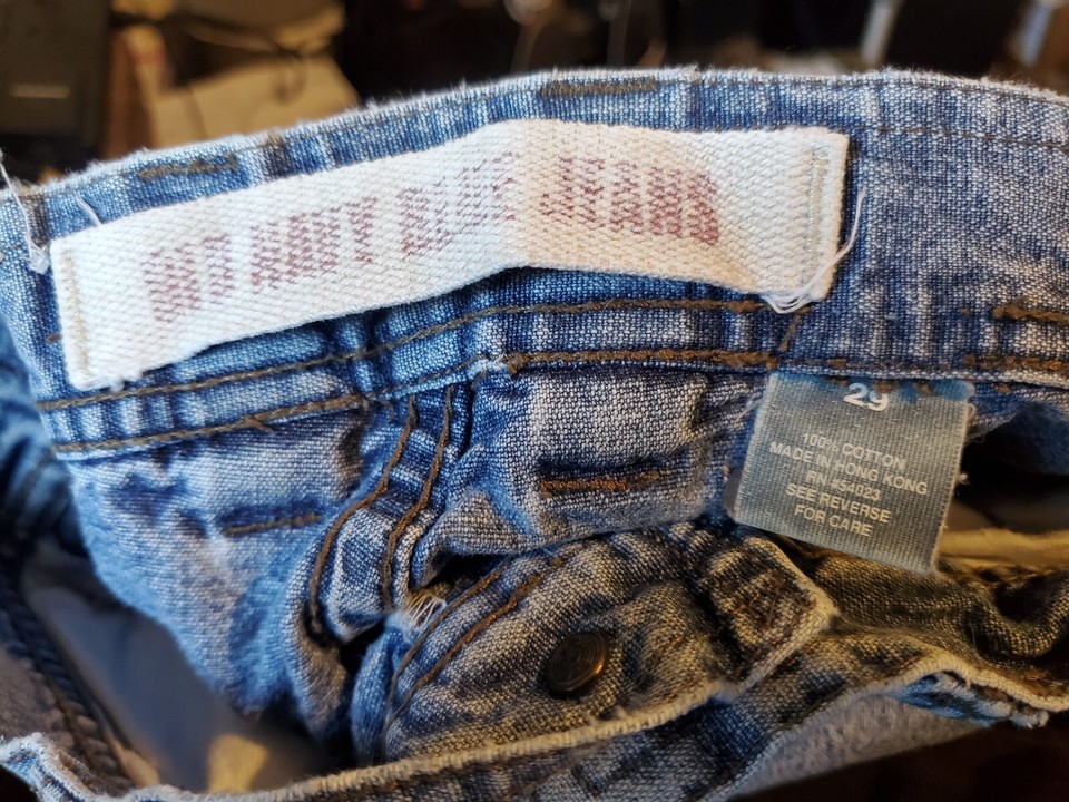 VTG OLD NAVY Men's Jeans sz 29 "27x30" Blue 90s Boot Cut Button Fly ...