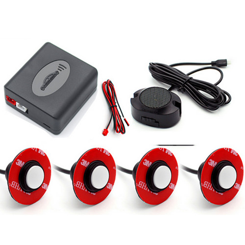 Car Reverse Backup Rear Radar System Alert Buzzer Alarm 4Pcs Parking ...